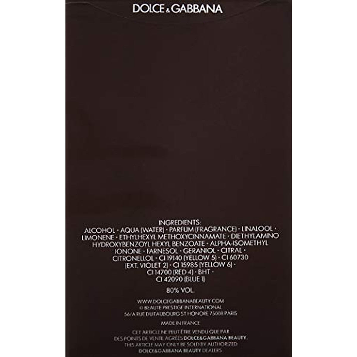 Dolce & Gabbana The One Eau de Toilette Spray for Men, 3.3 Ounce