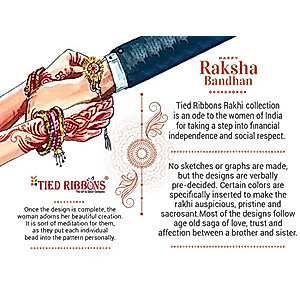 TIED RIBBONS Rakhi Lumba for Brother and Bhabhi with Gift Set | Coffee Mugs (Set of 2, 10 Oz) | Wishes Card | Roli Tika - Rakhi Bracelet for Brother Rakhi for Bhaiya
