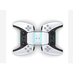 PS5 Controller Charger, PS5 Wireless Charger Dual USB Fast Charging for Sony Playstation 5/ PS5 / Pro /PS5 Slim Controller, Charging Station with LED Indicator for DualShock 5 Dual Charger Also charges your phone.