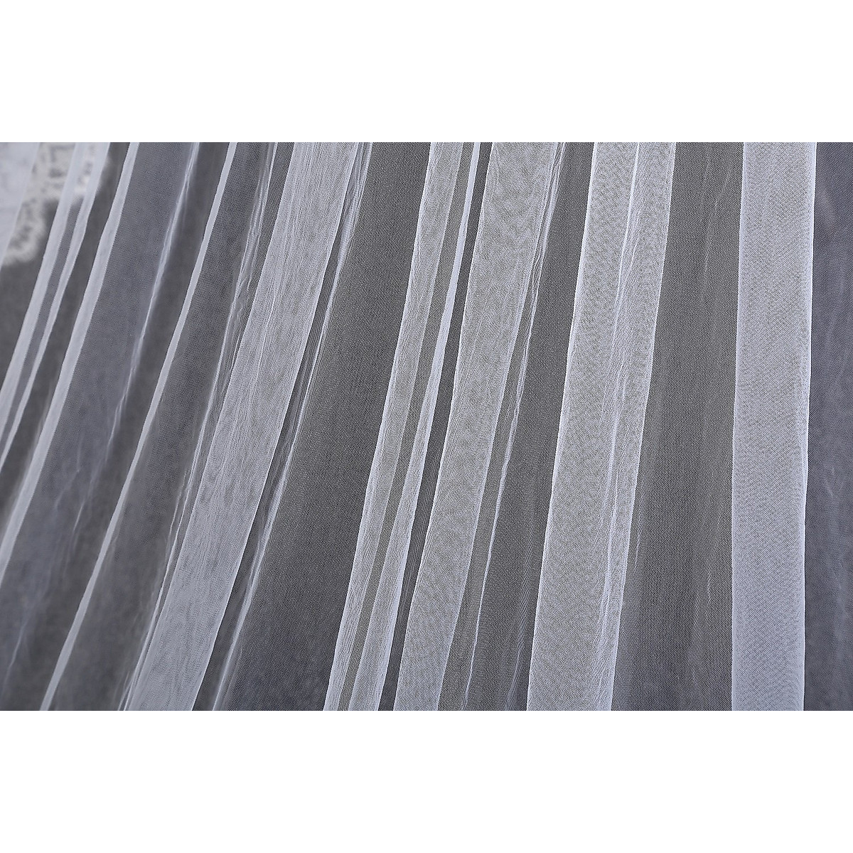 EllieHouse Women's 2 Tier Cathedral Lace Ivory Wedding Bridal Veil With Comb HL08IV