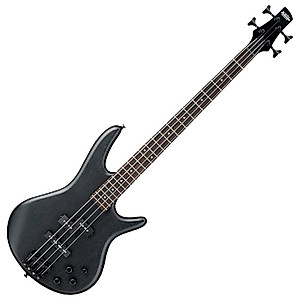 Ibanez 4 String Bass Guitar, Right Handed, Weathered Black (GSR200BWK)