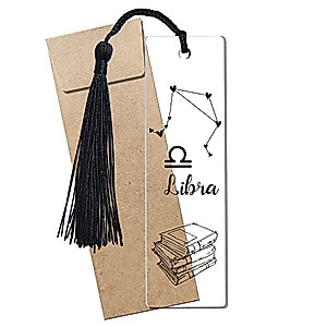 Libra Constellation Inspirational Bookmark Gifts for Women Funny Bookmarks for Libra Constellation Girl Bookworm Sister Daughter Book Friend Sister Gifts Friendship Gifts
