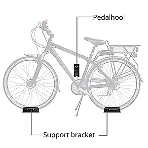 EYPINS Bike Wall Mount Set,Bicycle Storage Rack,Indoor Bike Storage,1Set Bike Hanger Bicycle Wall Mounts,Cycling Pedal Storage Stand,Horizontal Wall Mount Bike Rack