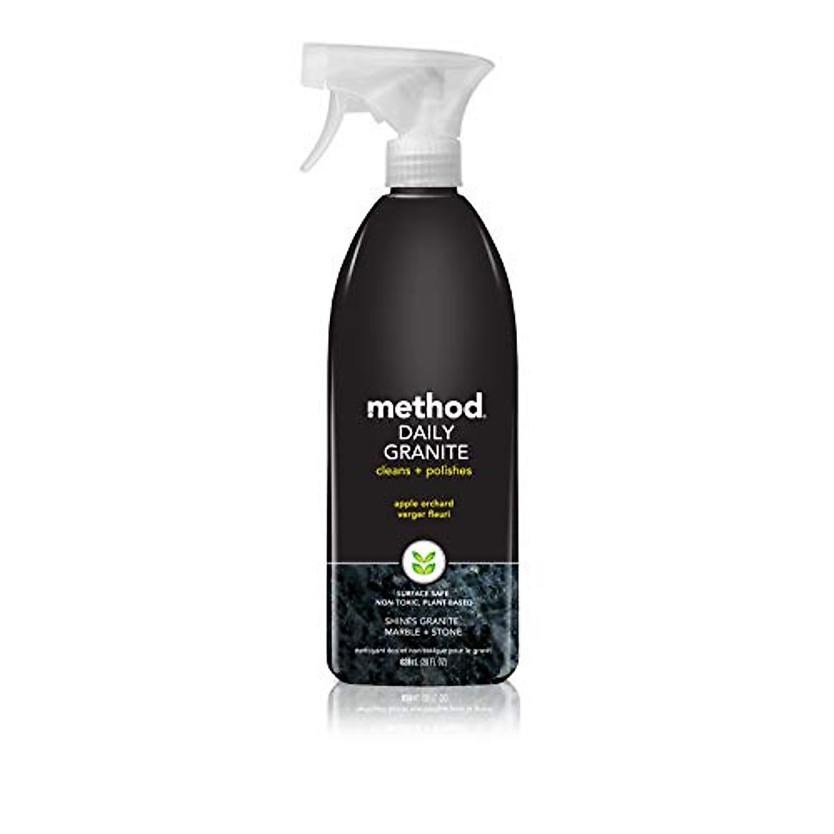 Method Daily Granite Cleaner Spray, Apple Orchard, Plant-Based Cleaning Agent for Granite, Marble, and Other Sealed Stone, 28 fl oz Spray Bottles (Pack of 8)