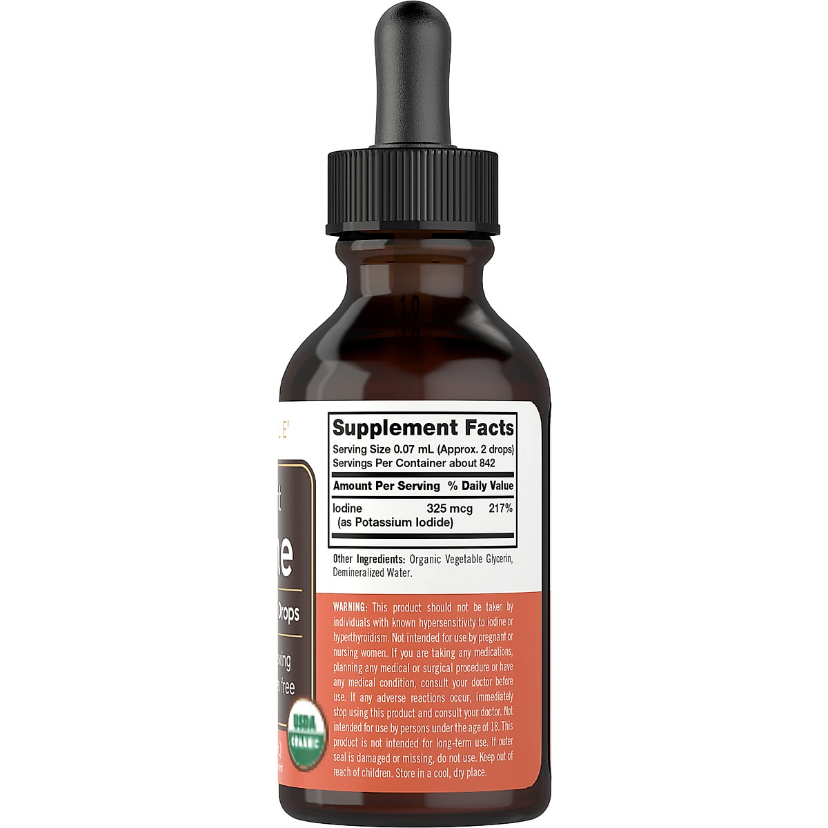 Carlyle Organic Nascent Iodine Liquid Drops | 2 fl oz | Vegan Supplement | Non-GMO, Gluten Free