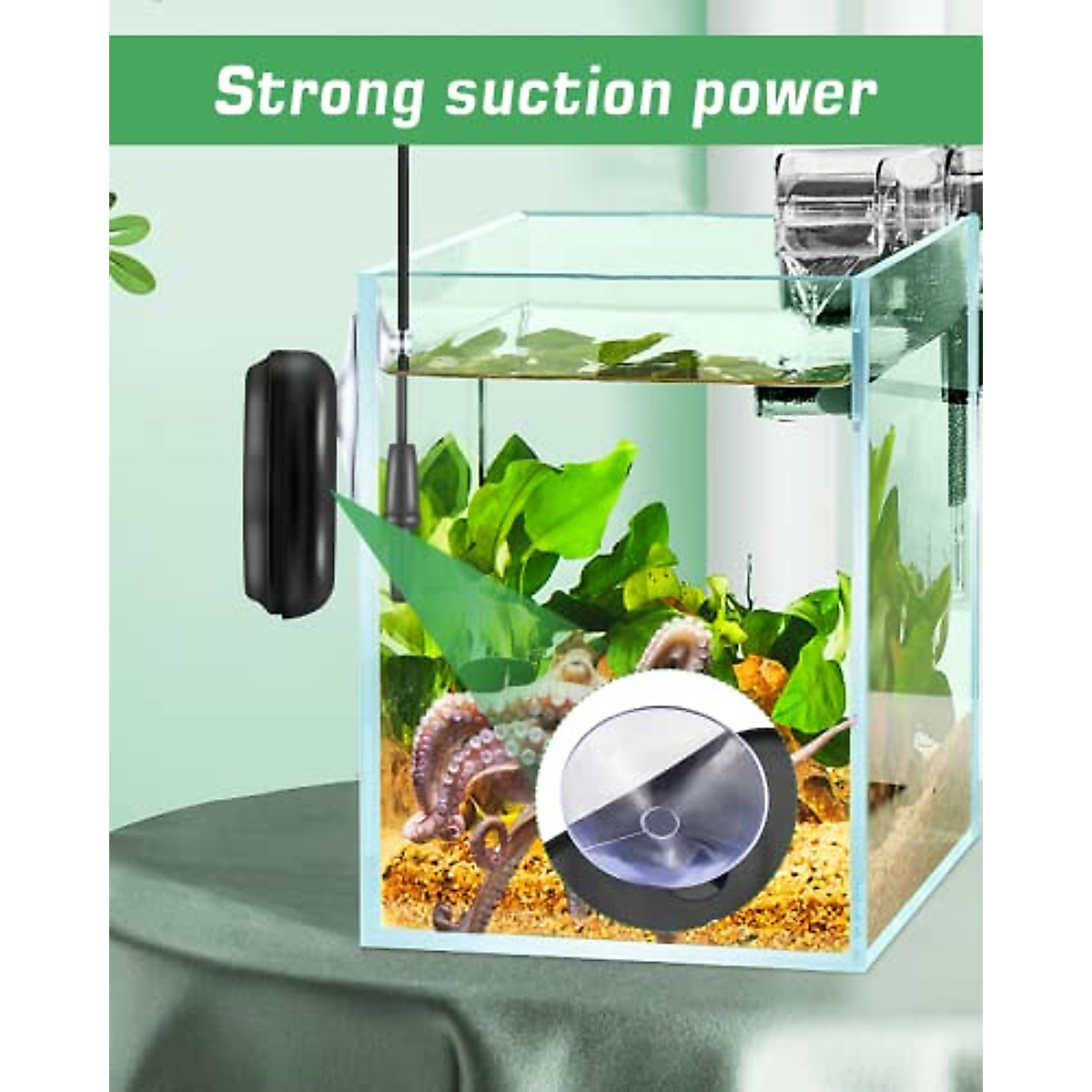 Zacro Petbank 2 Pack Digital Aquarium Thermometer, Fish Tank Thermometer, Water Thermometer with Large LCD Display, Reptile Thermometer for Fish Tank Water Terrarium