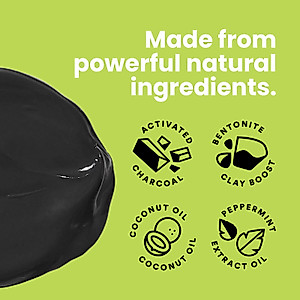 BLAQ Activated Charcoal Teeth Whitening Toothpaste | Vegan Organic SLS Free Toothpaste with Coconut Oil and Bentonite Clay | Charcoal Toothpaste for Whitening Teeth, Removing Stains - 4 OZ / 113g