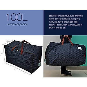 iwill CREATE PRO 27.5 X 16.5 X 13.8, 3-Side Zip Open Storage Bag with Handles for Christmas Trees,Out String Lights,Ballons,Party Balls, Black Dots