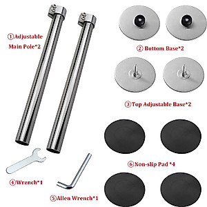 Upgrade Undermount Sink Brackets, Adjustable Undermount Sink Support, 304 Stainless Steel Sink Bracket Kit, Easy to Install Sink Support for Kitchen and Bathroom