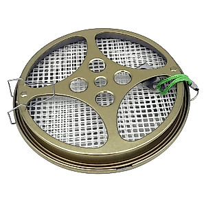 AHBLQD Portable Mosquito Coil Holder [2 PCS], Mosquito Coil Holder with Cover for Outdoor Use, Deck, Patio, Pool Side, Camping, Hiking, Fishing