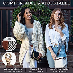 Earth Junky Replacement Crossbody Adjustable Shoulder Straps for Purses, Handbags & Guitars. Made from Recycled Bottles