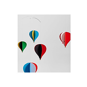 Flensted Mobiles 5 Balloon Hanging Nursery Mobile - 26 Inches - High Quality Cardboard