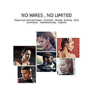 MIFA True Wireless Earbuds, X11 in-Ear Bluetooth 5.0 Headset, IPX7 Waterproof Sport Headphones Earphones APTX, 100 Hrs Playtime, CVC8.0 Mic for Phone Call, Red & Black