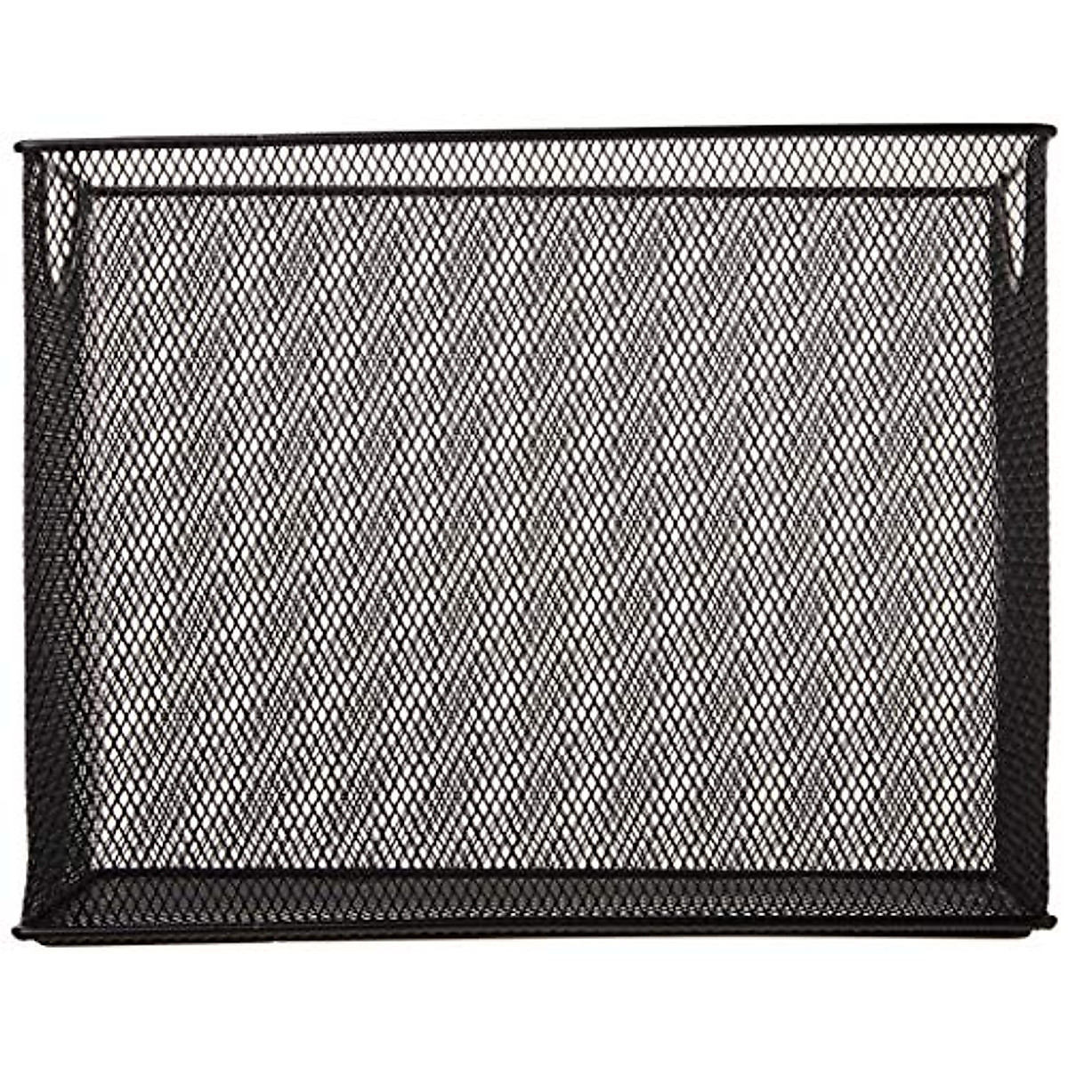 U Brands Mesh Steel Desktop Hanging File Holder, Letter Size, 12.4" x 9.53" x 5.5", Black - 457U00-06