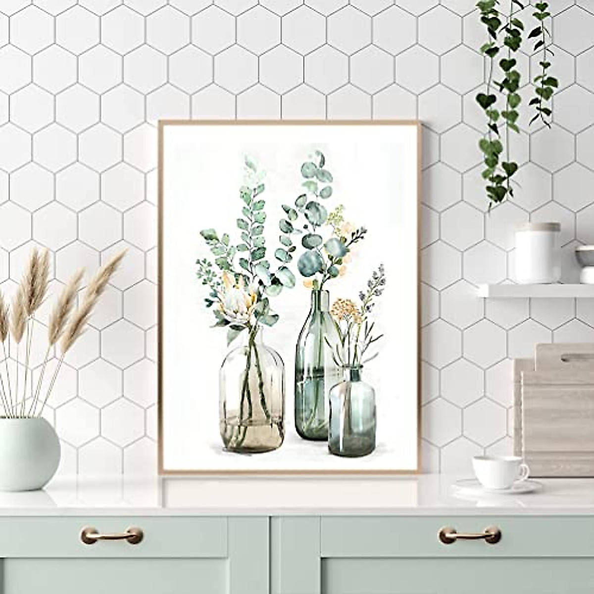 VeGuude Diamond Painting Kits for Adults - Three VasesDIY 5D Diamond Art Kits Full Drill Diamond Dots Paintings with Diamonds Gem Art and Crafts Home Decor 12x16inch