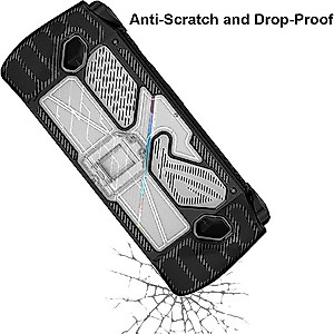 T Tersely Protective Case for ASUS ROG Ally 2023 with Built-in Kickstand,Grip Cover with Shock-Absorption and Anti-Scratch Design Cover Accessories Compatible with ROG Ally