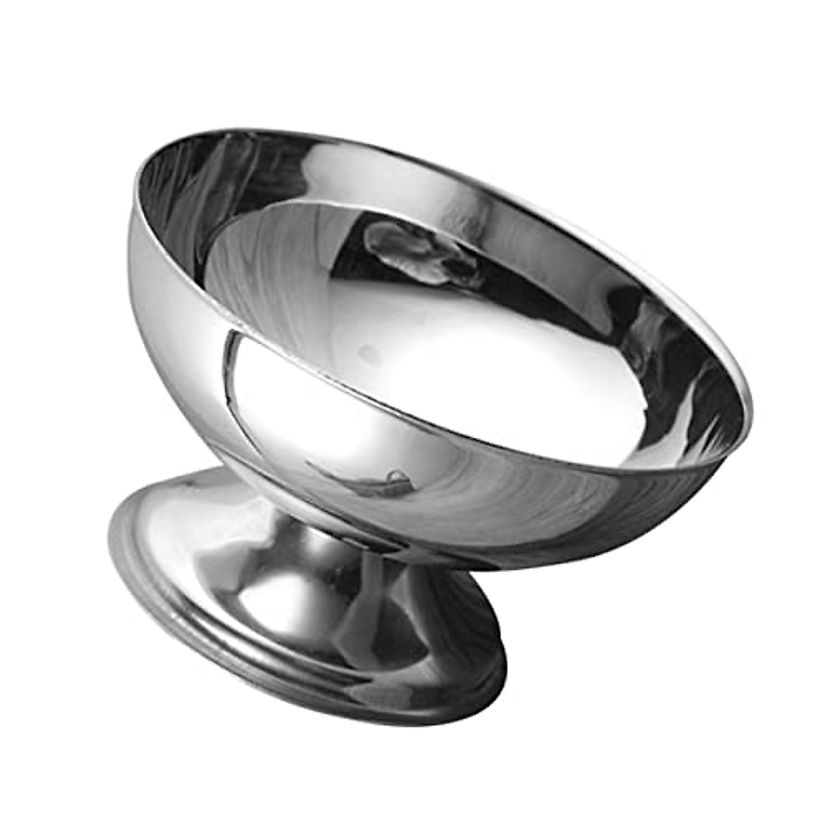 Abaodam 2 pcs Snack Bowl Reusable Tiramisu Footed Glass and Sauce DIY Cm Trifle Cup Ice Steel Wedding Appetizer Meal Bulk S/Parfait Pudding Foot Plate Prep Condiment Mixing Practical