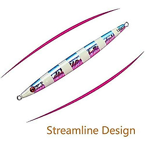 Funmaker Fishing Saltwater jigs Speed Jigging Slow Jigging Pitching Lures Vertical Jigging Artificial Lures Jigging Lure Fishing jigs Vertical Jigs Saltwater Artificial Bait (RED-Glow,400g)