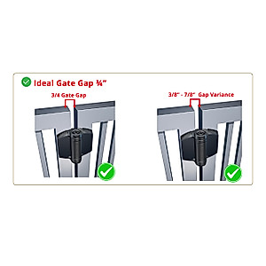 D&D Technologies TCA1S3WTS TruClose Regular Duty Gate Hinges for Self Closing Metal Gates Up to 66 lb (White, 2)
