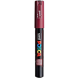 Posca Marker 1M in Red Wine, Posca Pens for Art Supplies, School Supplies, Rock Art, Fabric Paint, Fabric Markers, Paint Pen, Art Markers, Posca Paint Markers