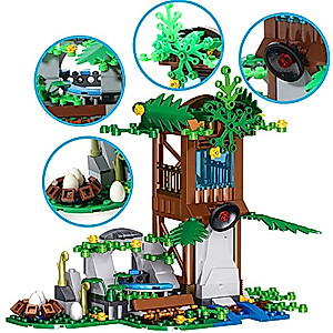 Mesiondy Dinosaurs Building Blocks Set, Dinosaur Toys for Age 8-14 Years,Dinosaur Park World, Birthday Gifts for Boys and Girls (546 Pcs)