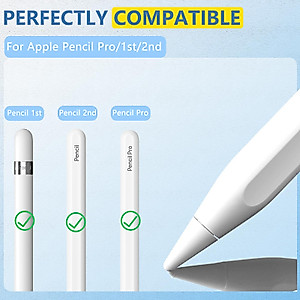 8 Pack Replacement Tips for Apple Pencil 1st and 2nd Generation, Accessories Compatible with iPad Pro Pencil Nibs