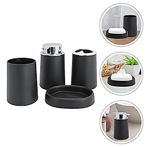 Beaupretty 1set Bathroom Set Lotion Bottle The Handy Hotel Bathroom Accessories Home Bathroom Accessories Tumbler Rinsing Cup Soap Lotion Bathroom Washing Accessory Toothbrush Cup
