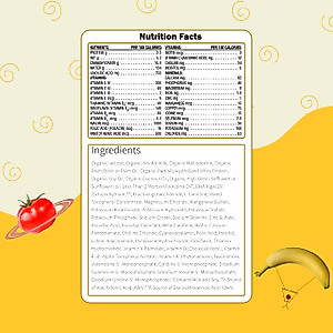 Earth's Best Organic Baby Formula for Babies 0-12 Months, Powdered Milk-Based Gentle Formula with Iron and Easy to Digest Proteins, 21 oz Formula Container