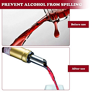 DOITOOL Whisky Foil Disk 20pcs Aluminum Foil Wine Aerating Tool Wine Glass Pour Beverage Bottle Stoppers Wine Pourer Cute Pour Spout Wine Sulfate Removers Wine Pour Disk Beer