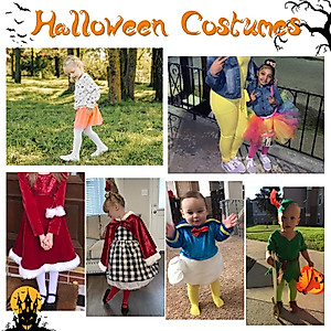 Baby Girls Dance Tights Toddler Footed Ballet Tights Stockings for Girls School Uniform Pants Leggings for Baby Girls White&Pink&Black-3 Pairs 3-6 Years