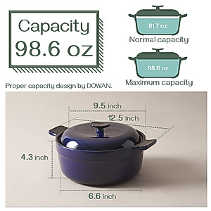 DOWAN Ceramic Casserole, 9 inch Casserole Cookware Oven Safe