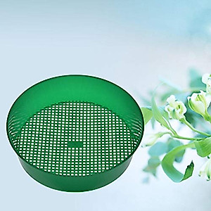 Garden Potting Riddle Garden Soil Sifter Garden soil sieve Sieve Plastic Riddle Soil Sieve Mesh Screen Gardening Seedling mesh garden sieve Tool compost sieve Soil Filter Soil Filter