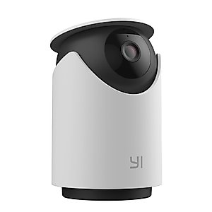 YI Pet Security Camera 1pc, 1080p 360-degree Pan-Tilt Smart Indoor IP Cam with Night Vision, 2-Way Audio, Motion-Tracking，Human Detection, Phone App, Compatible with Alexa and Google