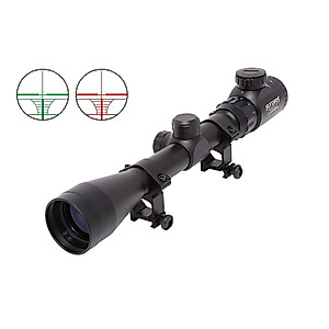 Sutekus Tactical Scope 3-9x40 Rangefinder Red & Green Illuminated Optics Reticle Crosshair Scope with 0.79"(20mm) Free Mounts
