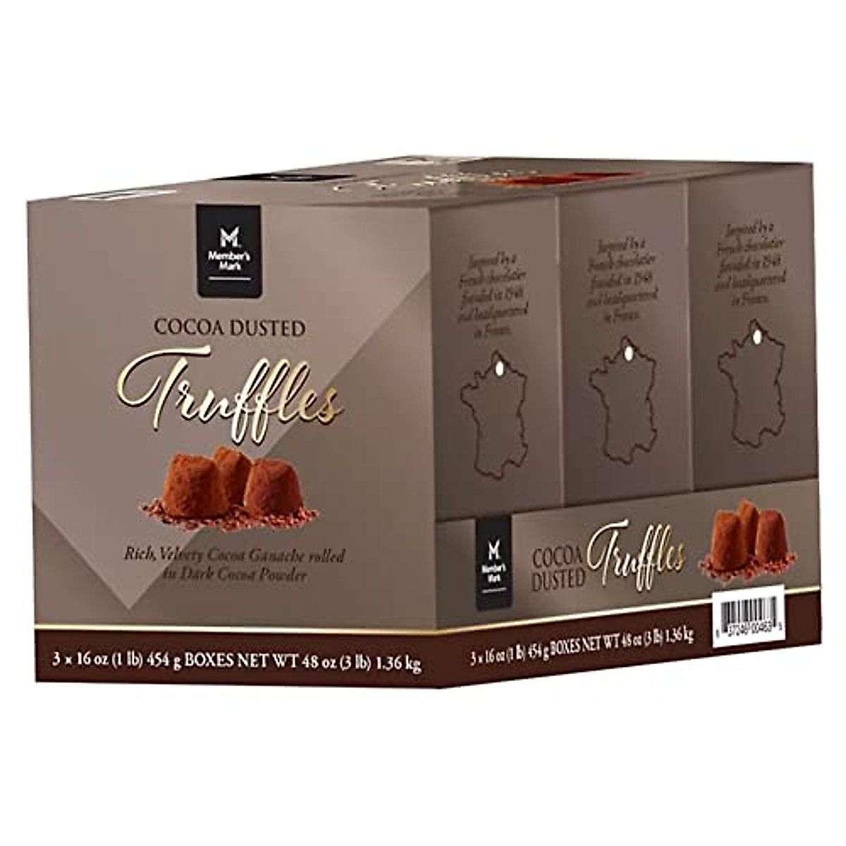 Member's Mark Cocoa Dusted Truffles (3 in a pack) 3x 16oz
