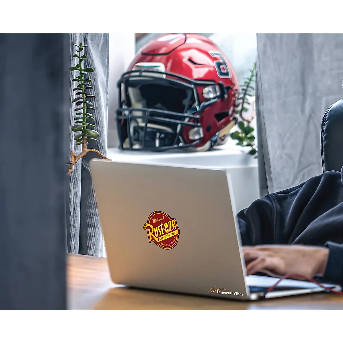 IMPERIAL VIBES – Rust-Eze Sticker – Vinyl Decal for Car, Truck, and Van – Removable Indoor and Outdoor Use for Laptop Sticker – Waterproof Decal for Window and Waterbottle – Pack of 2 Imp 46