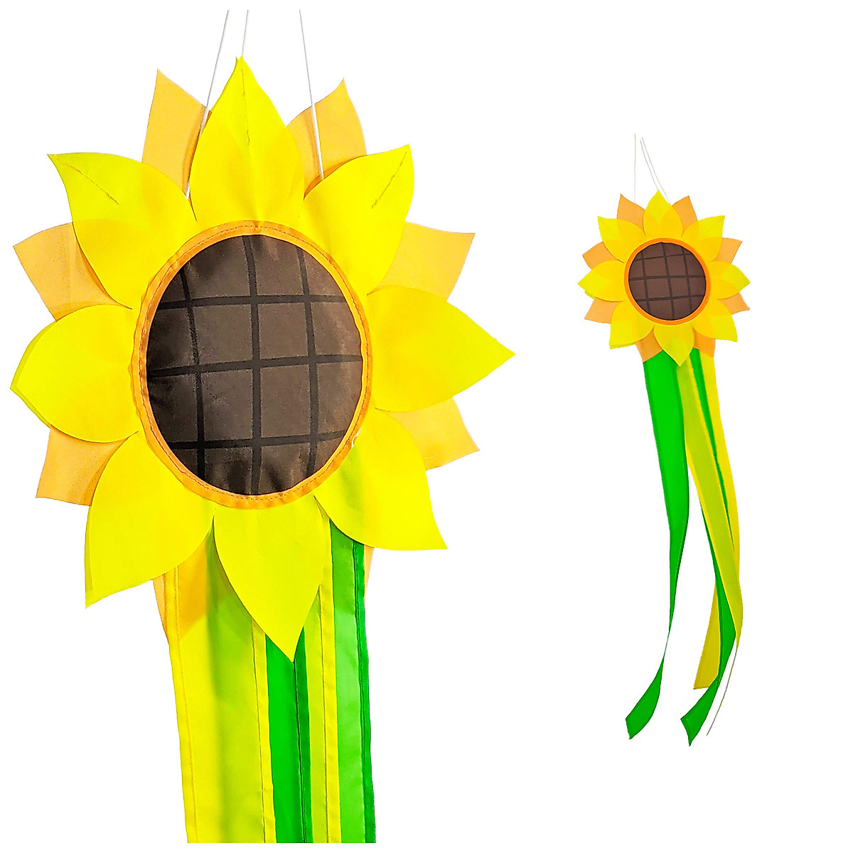 Madrona Brands Sunflower Windsock | Durable Outdoor Hanging Decoration | Yard, Garden, Patio, Home and More | 42-Inch