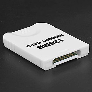 Memory Card ABS Shell Read Console Game Memory Card Easy to Use,for Console Game,for Store Characters,Levels,Scores,Etc(128MB-white)