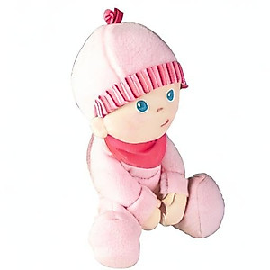 HABA Doll Snug Up Luisa 8" My First Baby Doll, Machine Washable & Safe for Birth & Up, Newborn Toys