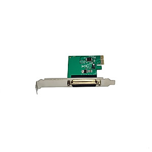 X-MEDIA XM-PEX-1P PCI-E 1-Port DB25 Parallel PCI Express (PCIe x1) Card - IEEE 1284 Parallel Adapter Card - WCH382L Chipset - Supports ECP/EPP/SPP