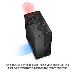HP 2021 Newest Pavilion Gaming Desktop Computer, AMD 6-Core Ryzen 5 5600G Processor (Up to 4.4 GHz), AMD Radeon RX 5500, 16GB RAM, 512GB PCIe NVMe SSD, Mouse and Keyboard, Win 10 Home + HDMI Cable