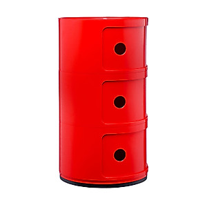 Kartell Componibili Drawer, Pack of 1, Red