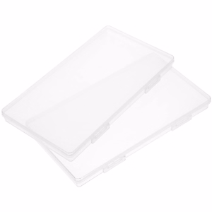 minkissy 2pcs Mini Bead Box Small Clear Plastic Beads Storage Container Nail Charm Bead Box Earrings Storage Boxes Transparent Small Items Boxes Diy Craft Jewelry Organizer
