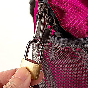 12 Pack Small Locks with Keys for Luggage, Backpacks, Bulk Mini Padlocks for Locker, Suitcase, Jewelry Box, Gym Bags (1.2 x 0.7 in)