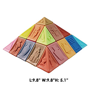Rongdafeng Soft Pyramid Adventure Building Blocks 31 pcs for Toddlers: A Gentle Introduction to Egypt's Wonders
