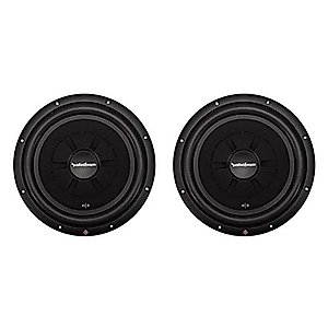 Rockford Fosgate R2SD4-12 12" 1000W 4-Ohm Shallow/Slim Car Subwoofer Sub Pair with Mica-Injected Polypropylene Cone and Integrated PVC Trim Ring