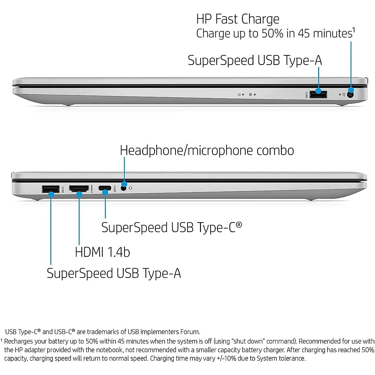 HP 17 Laptop, 17.3" HD Touchscreen Display, 12th Gen Intel i7-1255U Processor, 16GB RAM 1TB PCIe SSD, Backlit Keyboard, Webcam, WiFi, Bluetooth, Windows 11 Home, Natural Silver