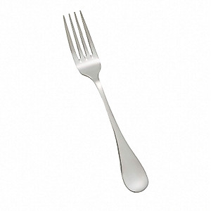 Winco Venice 12-Piece Table Fork Set, European, 18-8 Stainless Steel