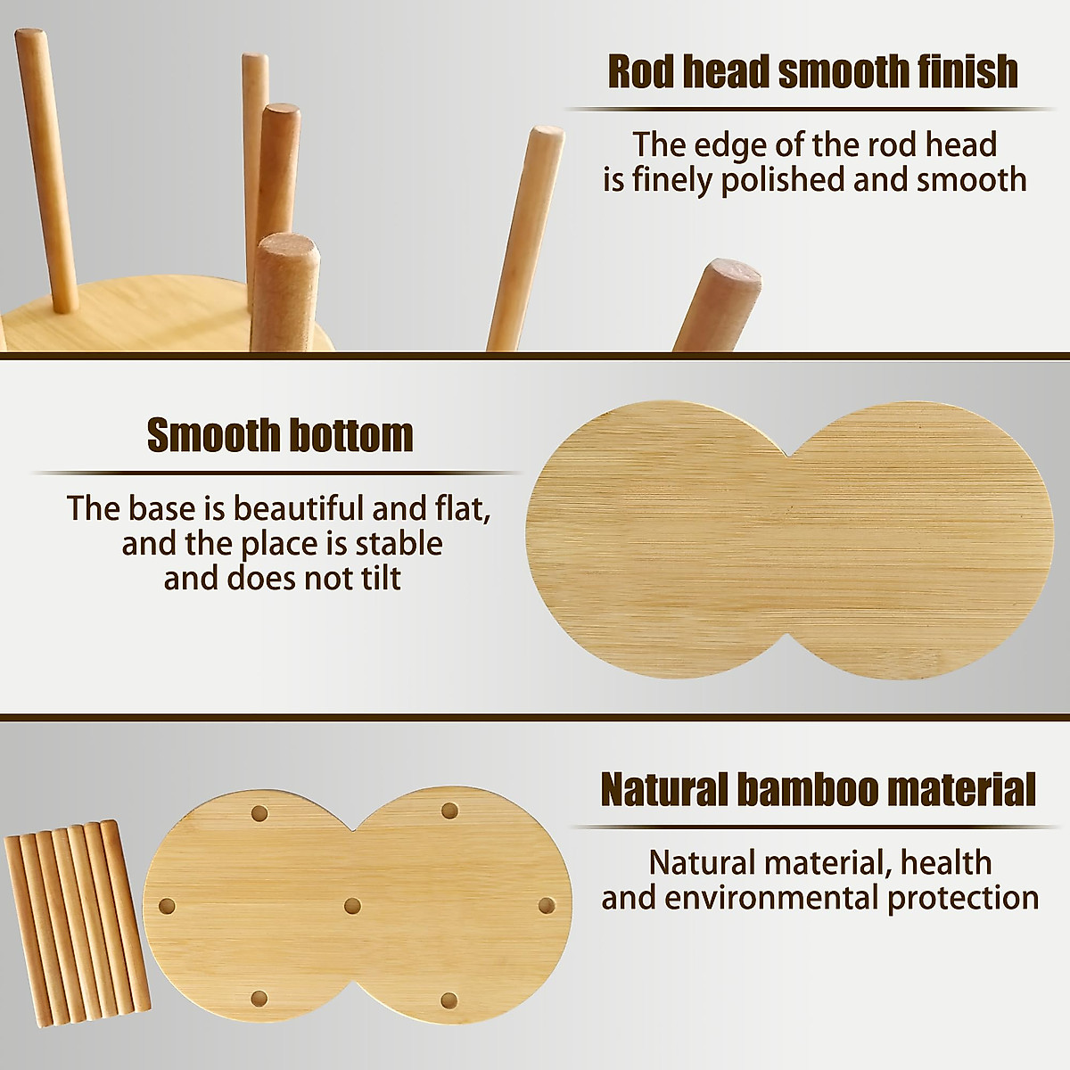 DIFENLUN Round Wooden 2 Compartment Coffee Table Organizer, Cup Dispenser Countertop, Disposable Paper Cup Holder, Lid Organizer for Restaurant Countertop Storage Supplies