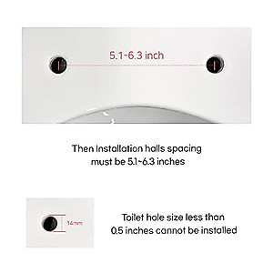 DURI 3.0 Toilet Seat with Built in Potty Training Seat, Slow-Close, Toilet Training Potty Seat, Removable (Sky)